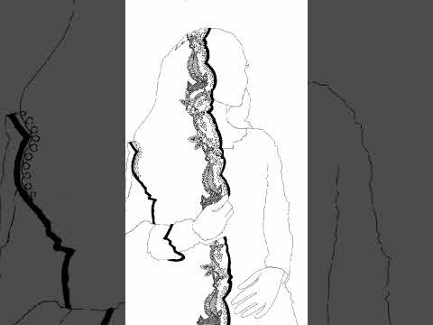 See How This Bride's Drawing Comes to Life!how to make faceless portrait