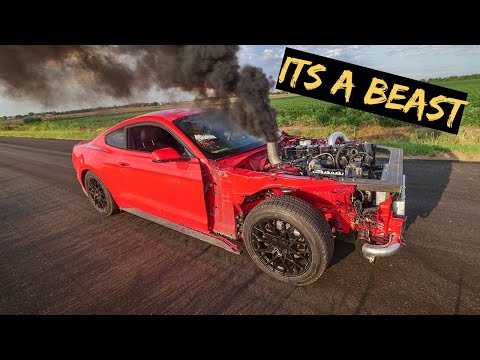 This Ford Mustang Has a 12-Valve Cummins Diesel Under the Hood