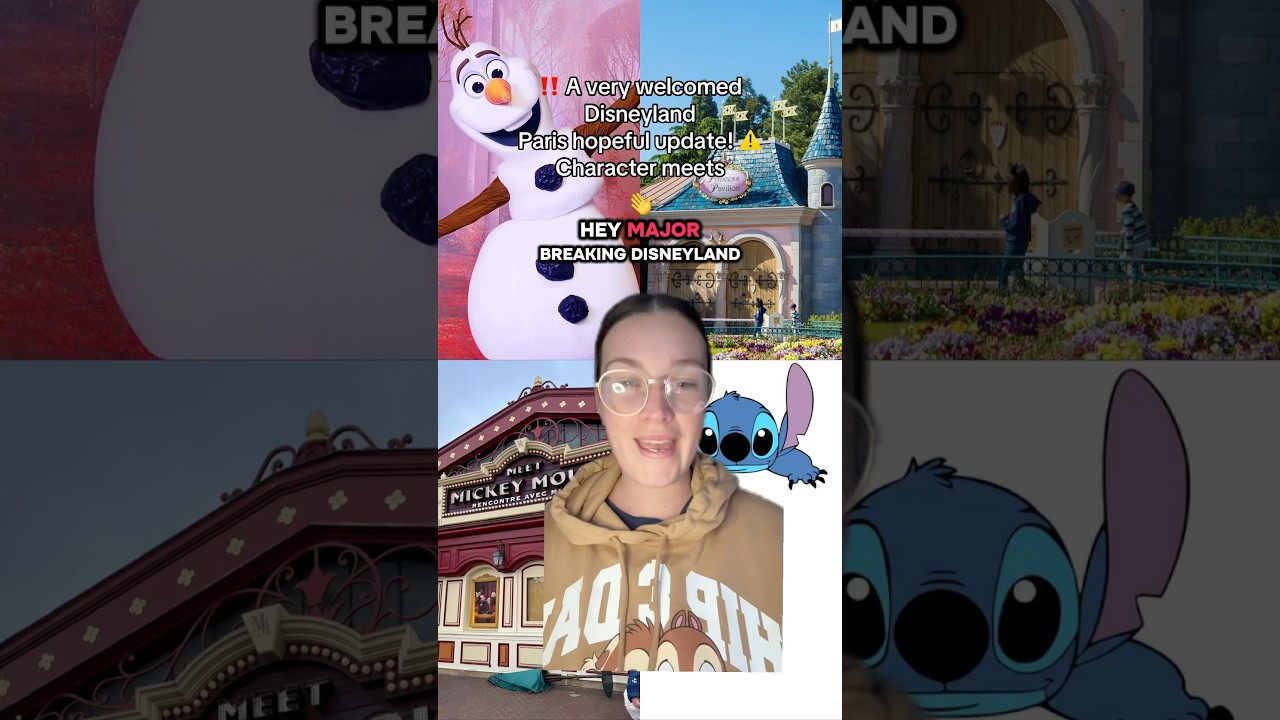 Virtual queue for character in Disneyland Paris, wow! This would be brilliant! Meet Stitch & Mickey