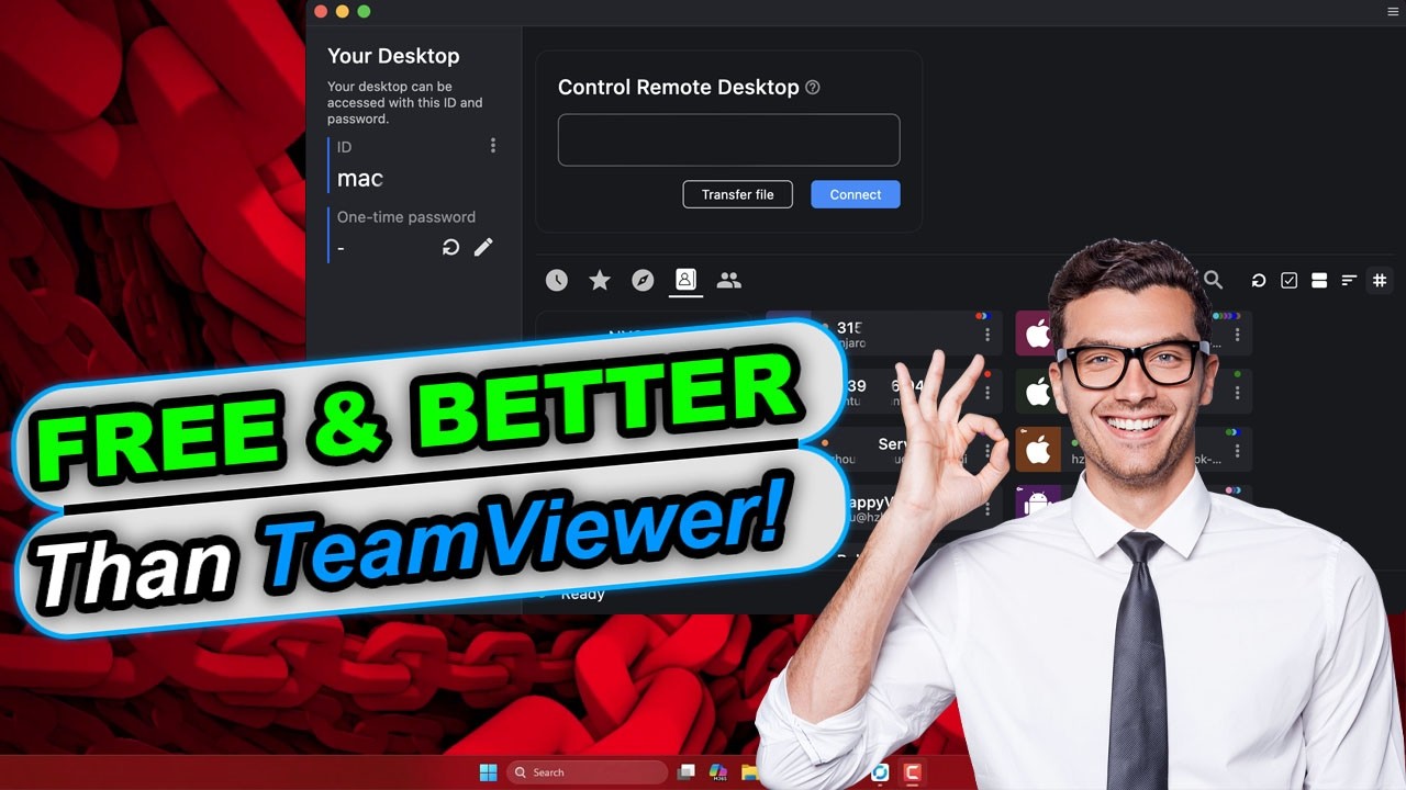 How to Use RustDesk - 100% Free Remote Desktop (Better Than TeamViewer)