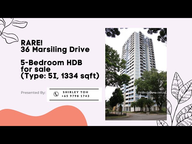 36 Marsiling Drive HDB Flat for Sale - 1,335 sqft | 99.co