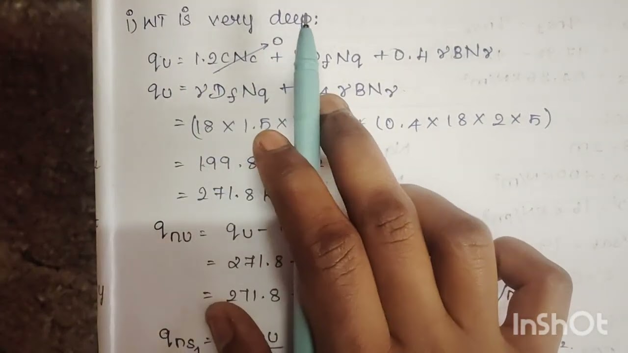 Foundation Engineering #unit 2 #problem 1 #Regulation 2021