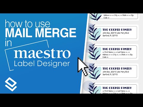 How to Mail Merge Labels in Maestro Label Designer | OnlineLabels