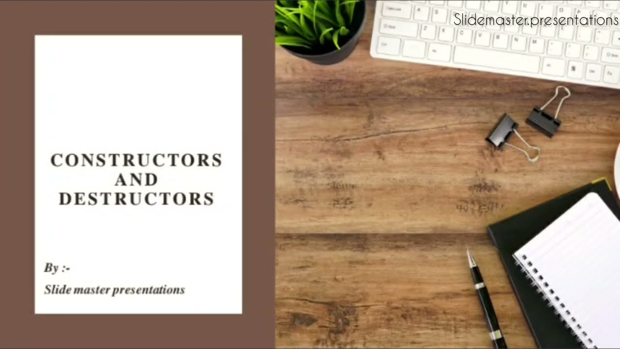 Constructors and Destructors | Object Oriented Programming | PowerPoint Presentation | ppt on OOP