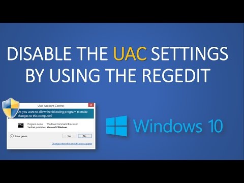 Disable UAC by Using Regedit on Windows 10