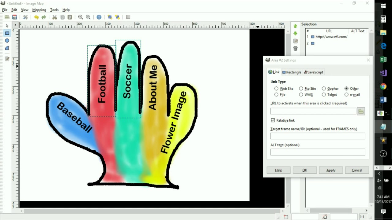 GIMP - Create an Image Map (Mapped Image)