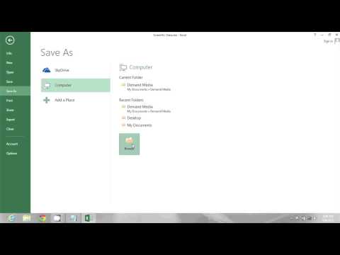 How to Change the Format on a 2013 Excel Document From XLSX to XLS : MIcrosoft Excel Tips