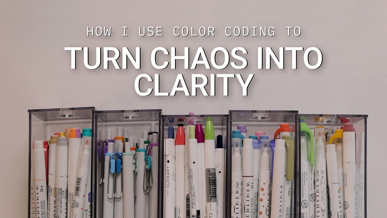 📒 PLANNING 101: How to Color Code Your Planner | Easy System for Staying Organized | Cloth & Paper