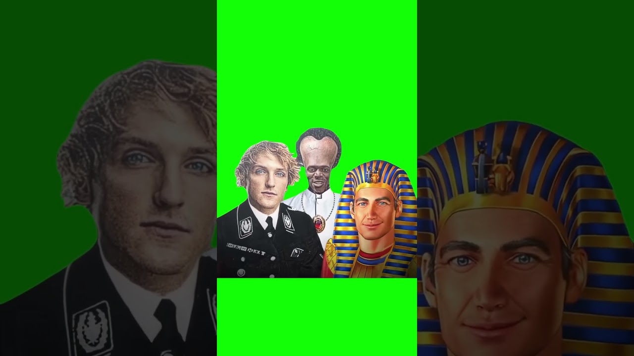 Logan Paul, KSI Yakub, and White Pharaoh meme - Green Screen