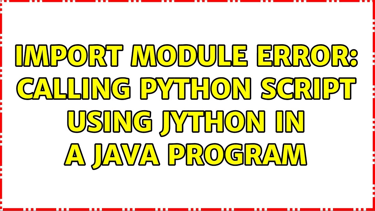import module error: calling python script using jython in a java program