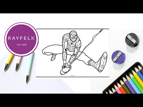 Marvel | Spider-man Far From Home | Free Spiderman Coloring Pages| Rayfelk Printable Coloring Pages