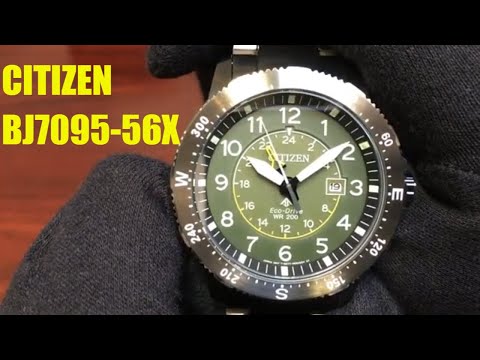 Citizen Promaster Sky Solar Powered Black Pilot Watch BJ7095-56X