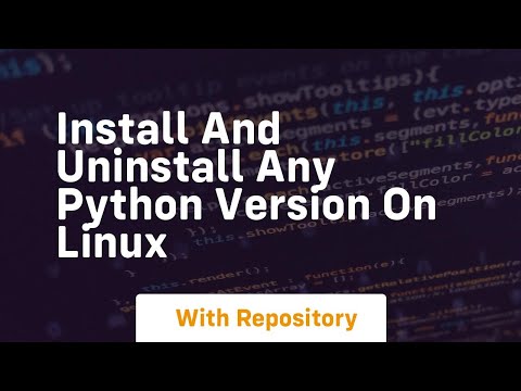 Install and uninstall any python version on linux