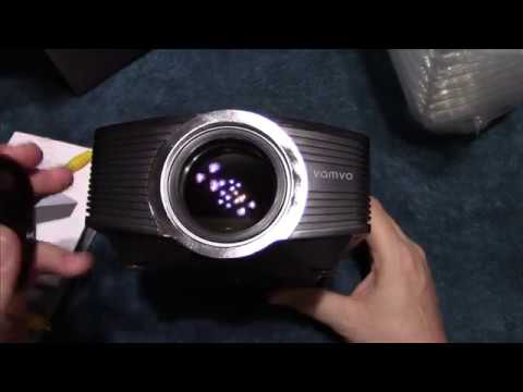 Vamvo LED Cell Phone Projector & Portable 80 inch Projector Screen Review!