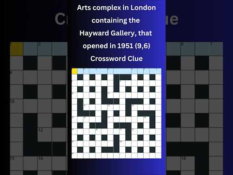Arts complex in London containing the.... (9,6) Crossword Clue #crossword #crosswordpuzzles