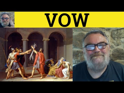🔵 Vow Meaning - Vow Examples - Vow in a Sentence - 3 Letter Words - Define Vow - Vow Definition