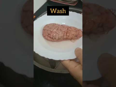 how to wash mutton brain #viral #shorts#shortvideo