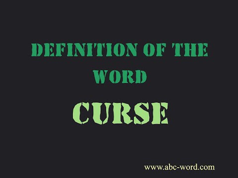 Definition of the word "Curse"
