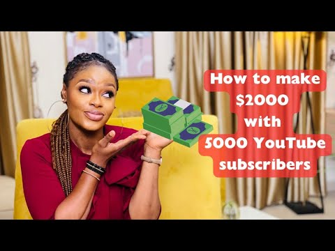 How I Made 2000 Dollars with 5000 subscribers in 6months
