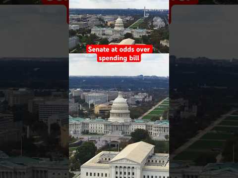 Senate at odds over spending bill #trump #news