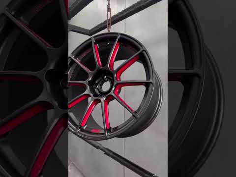 Audi RS3 Apex SM10-RS wheels being prepared for next race season at Bahrain international F1 track.