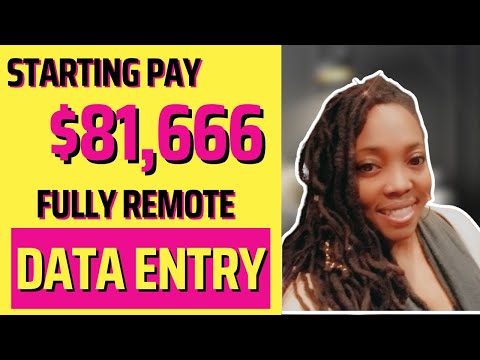 "High-Paying Full-Time Remote Data Entry Job | Starting at $81,666 Annually!"