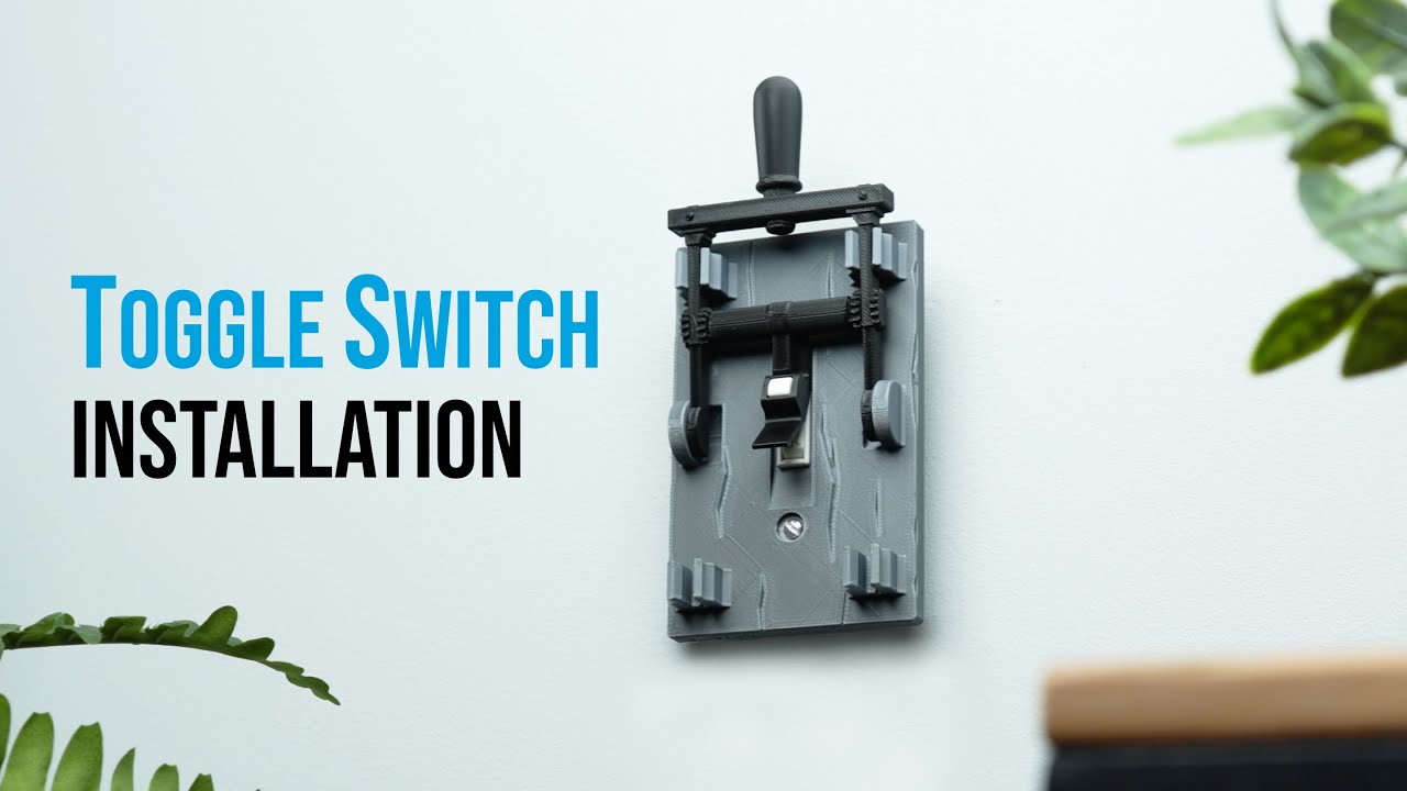 Frankenstein Switch Plate Cover - Toggle Switch Installation