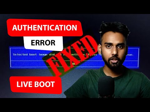Selected boot image did not authenticate press enter to continue | Windows boot issue (solved)