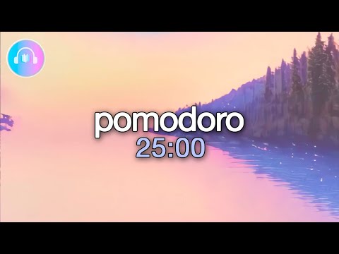 POMODORO technique MUSIC ???? + [BINAURAL beats (8Hz)] + nature sounds ???? ( 25/5 )