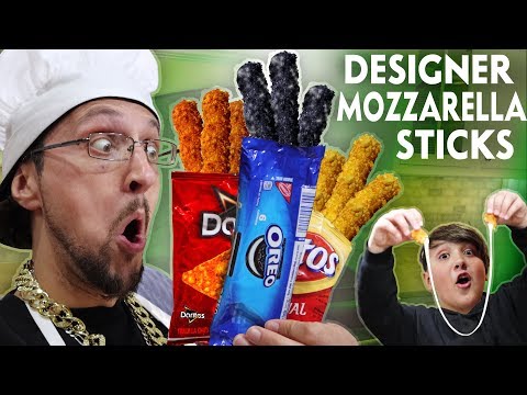 OREO MOZZARELLA STICKS!! Designer DIY Gourmet Food!