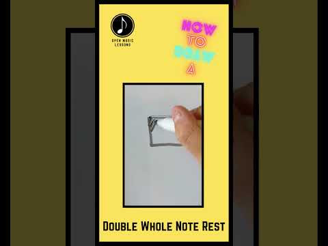 How To CORRECTLY Draw A Double Whole Note Rest