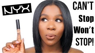 NEW NYX CAN'T STOP WON'T STOP CONCEALER! l REVIEW + DEMO