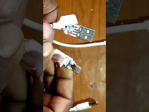 How to repair damage usb cable/data cable repair/charging cable #shorts