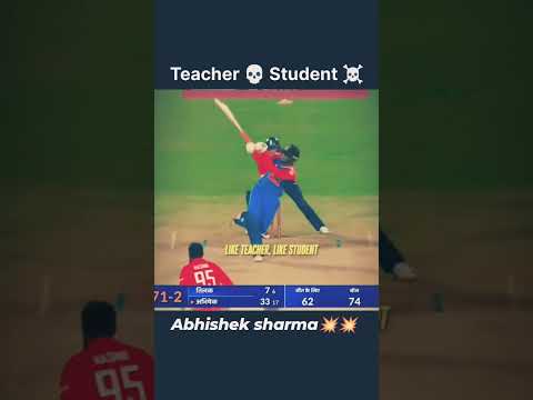 Abhishek Sharma & Yuvraj Singh #cricket #cricketlover