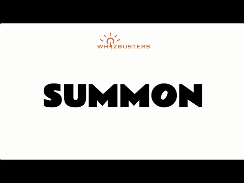 SUMMON (verb) meaning with examples in sentences