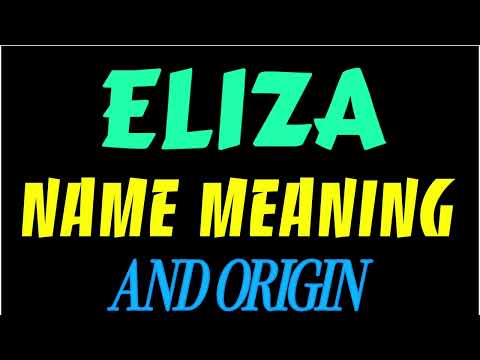 What does the name ELIZA mean | ELIZA meaning in english | Meaning of name ELIZA