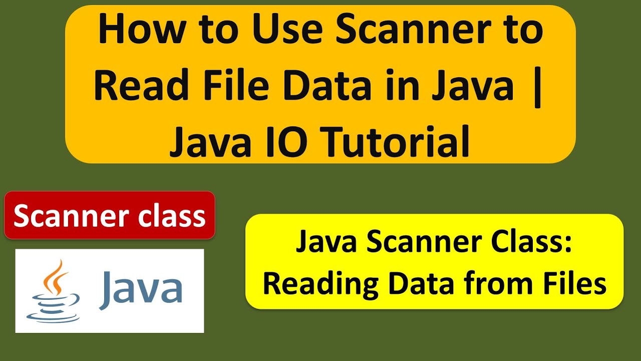 How to Use Scanner to Read File Data in Java | Java IO | Java Tutorial