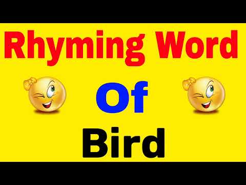 Bird ka rhyming word | 2 Rhyming words of bird | bird ka rhyming word kya hai