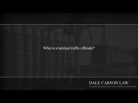 What is a habitual traffic offender?