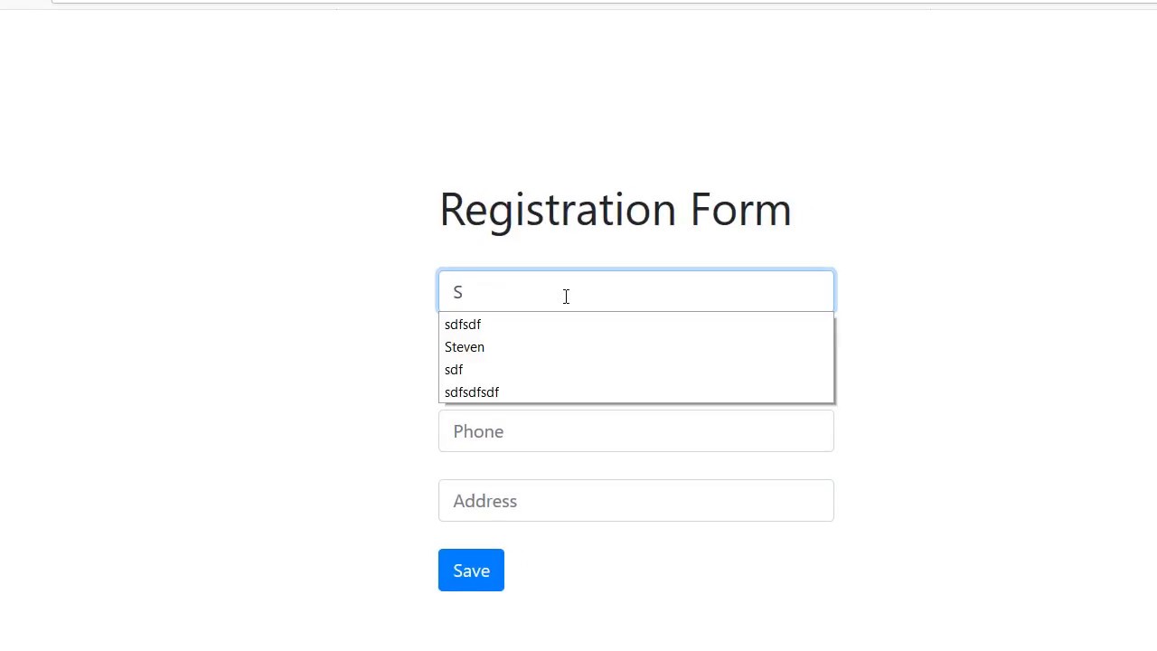Simple PHP7-MySql Registration Form