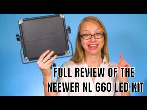 Video Review of the Neewer 660 LED Bi Color Lighting Kit for Professionals