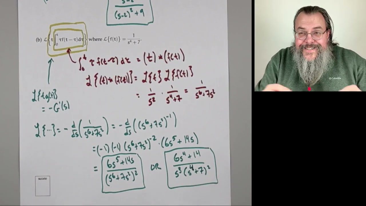 Differential equations, Exam 3 walkthrough (Fall 2022)