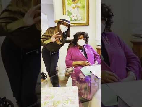 Latoya & Katherine Jackson - Say Hi Katherine !!! lol