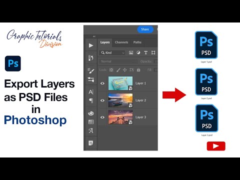 Export Layers as PSD Files in Photoshop