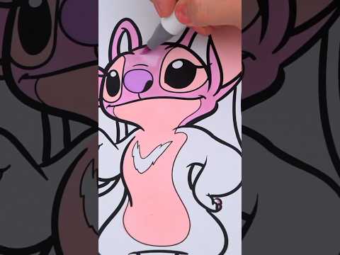 Coloring Angel #liloandstitch #coloring #drawing #art #disney