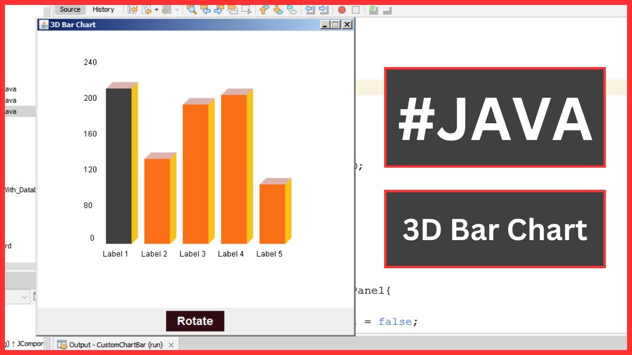 Java Project Tutorial - How To Create a 3D Bar Chart In Java Using NetBeans [With Source Code]