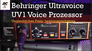 Behringer Ultravoice UV1 Channel Strip and USB Audio Interface - What ...