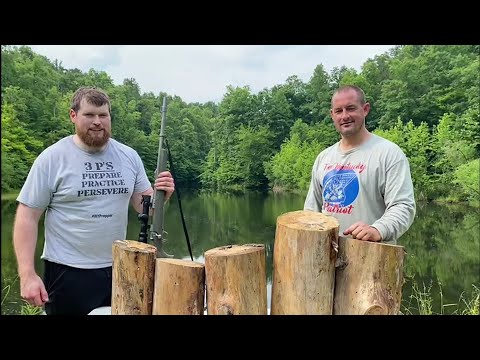 416 Ruger vs Pine Logs (Elephant Gun) with @TheKentuckyPatriot