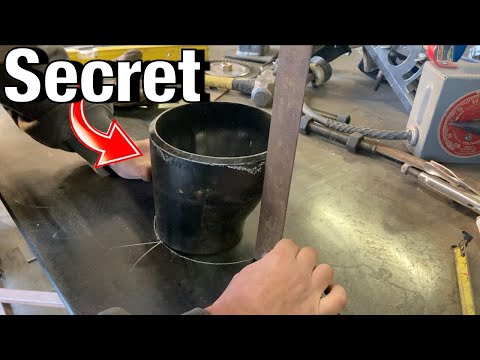 This is the Way to Find the Center of a Eccentric Reducer