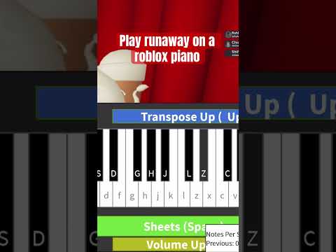 Playing runaway by Kanye west on a roblox piano